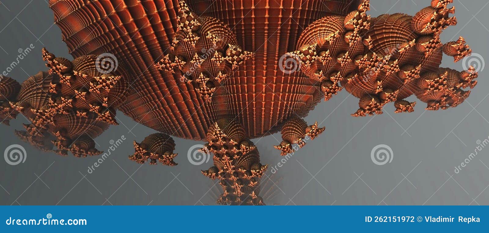 3D Render of Color Virtual Scene Artwork Stock Illustration ...