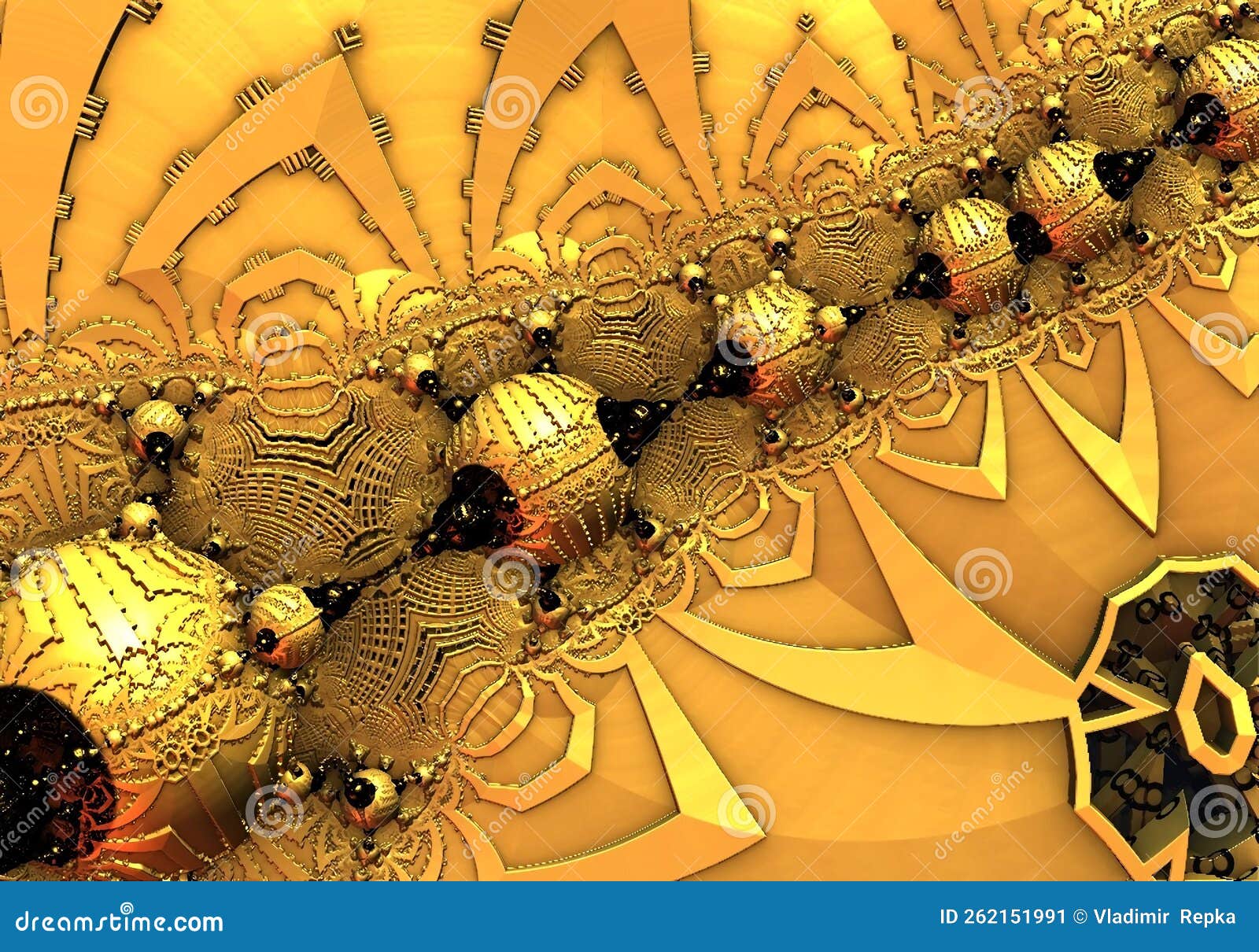 3D Render of Color Virtual Scene Artwork Stock Illustration ...