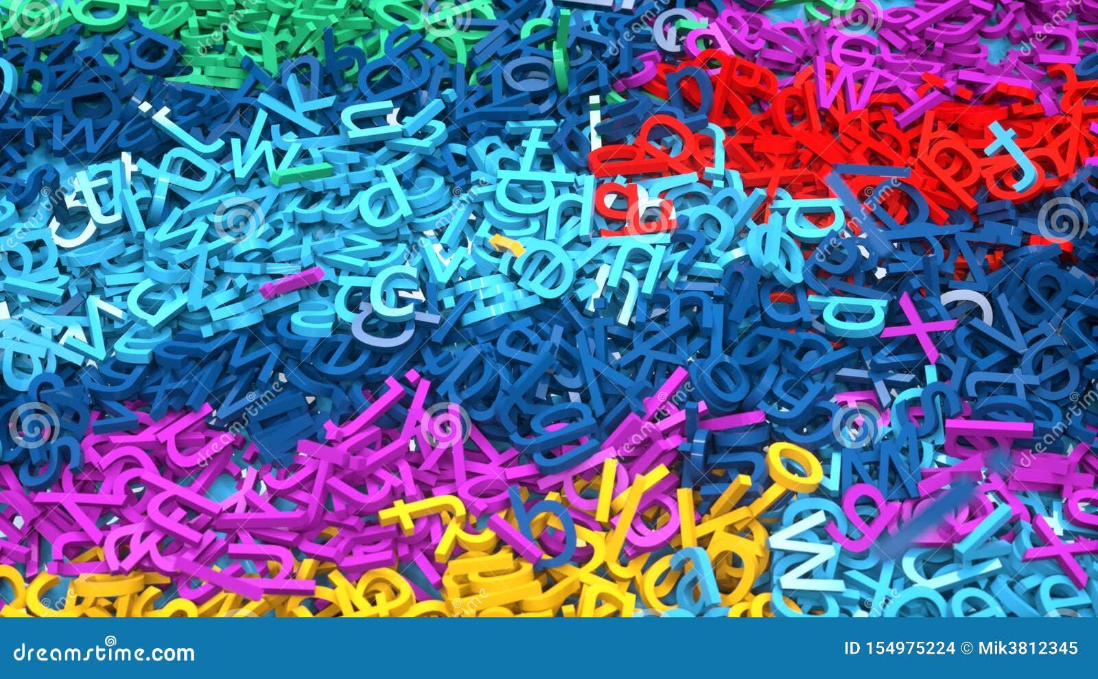 Colorful Letters Falling To the Ground Stock Illustration ...