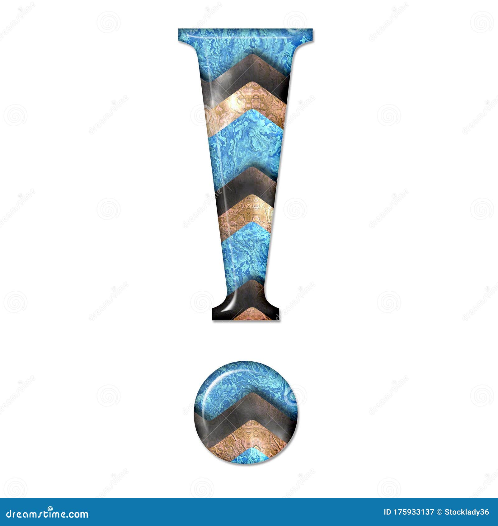 3D Render of Composite Material Symbol, Sign and Shape Stock ...