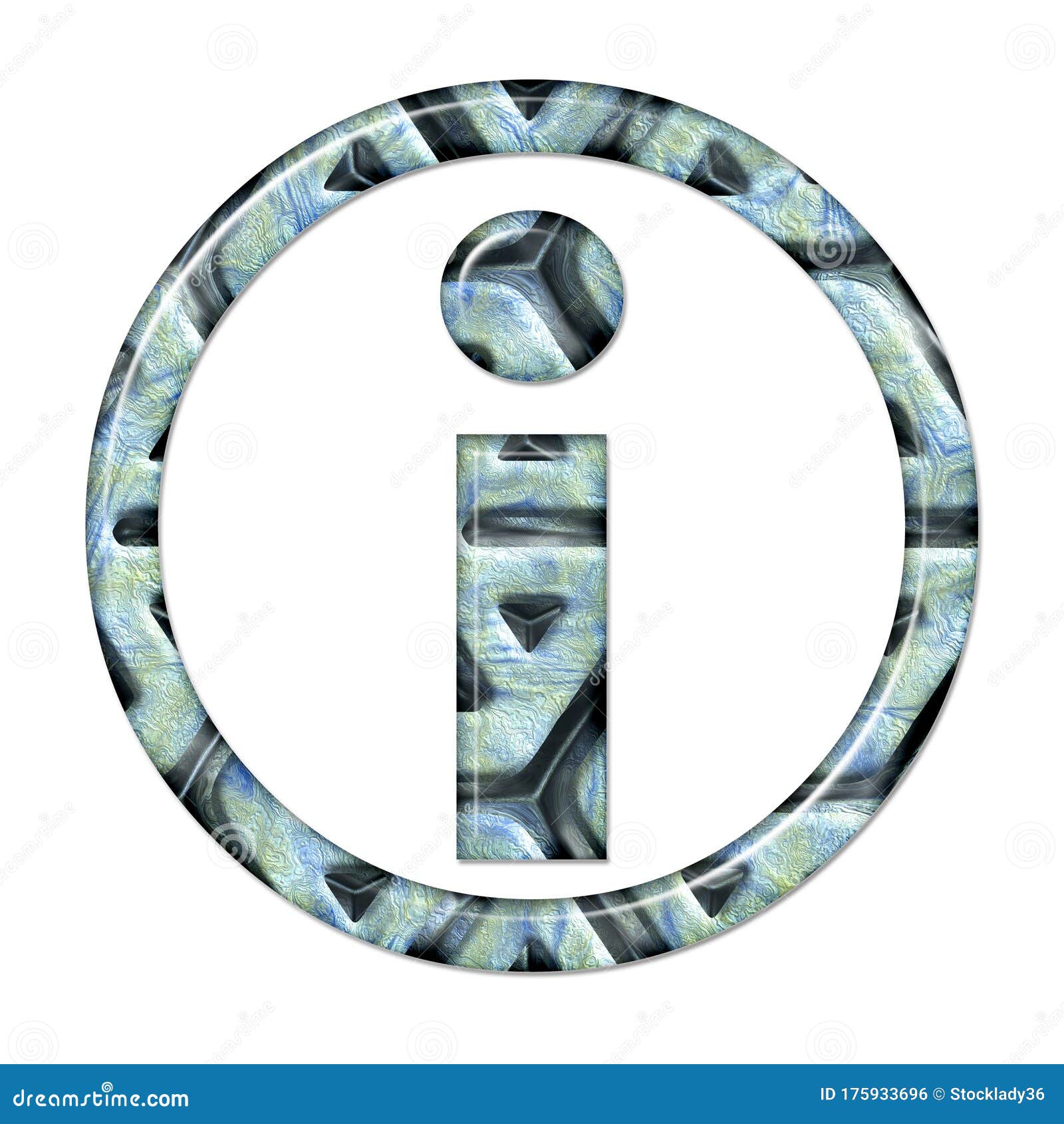 3D Render of Composite Material Symbol, Sign and Shape Stock ...