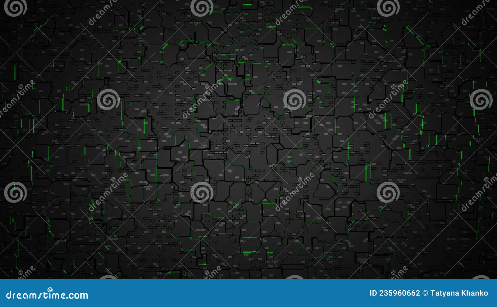 3d Render Computer Processor Chip on a Circuit Board with Microchips ...