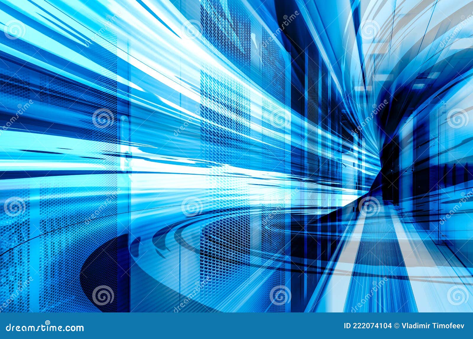 3D Render Concept of High-speed Computing of Modern Computing ...