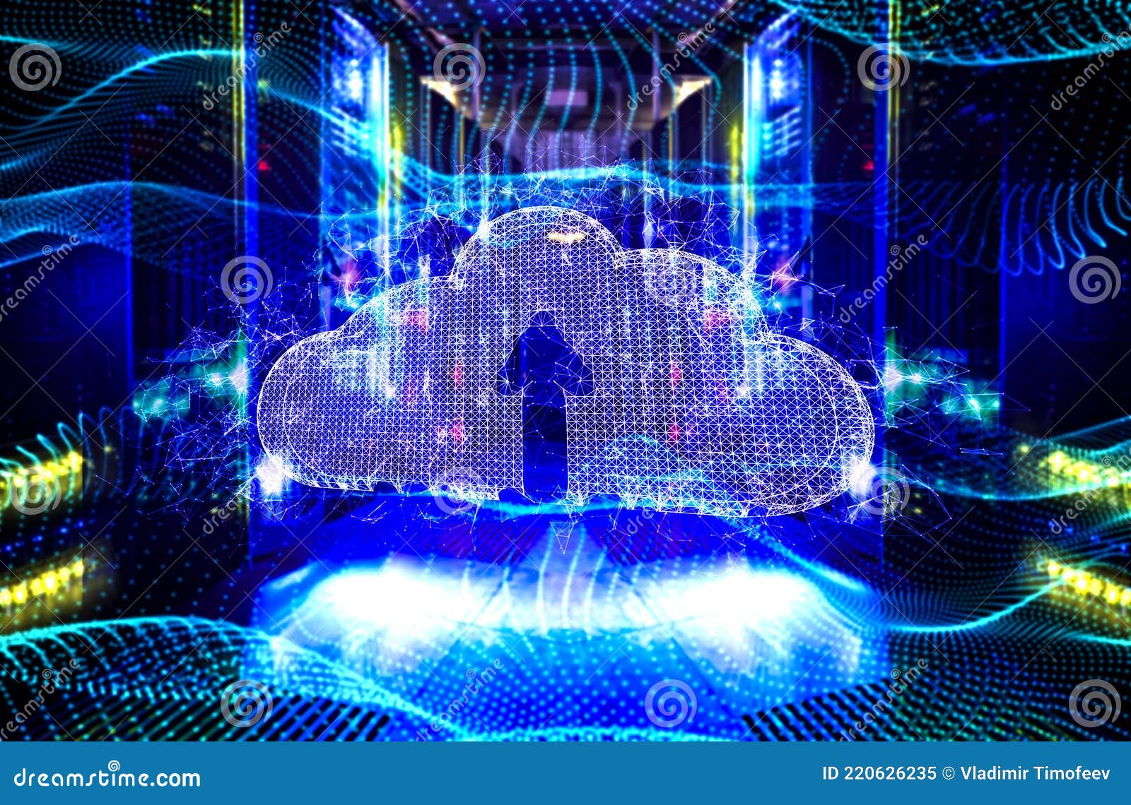 Cloud Loading Icon Set, Cartoon Style Vector Illustration ...