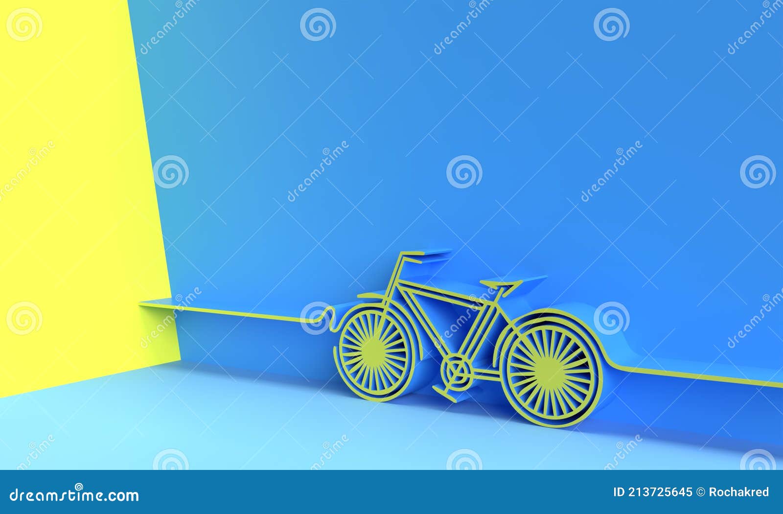 3D Render Concept of Modern Cycling 3D Art Design Flyer/Poster ...