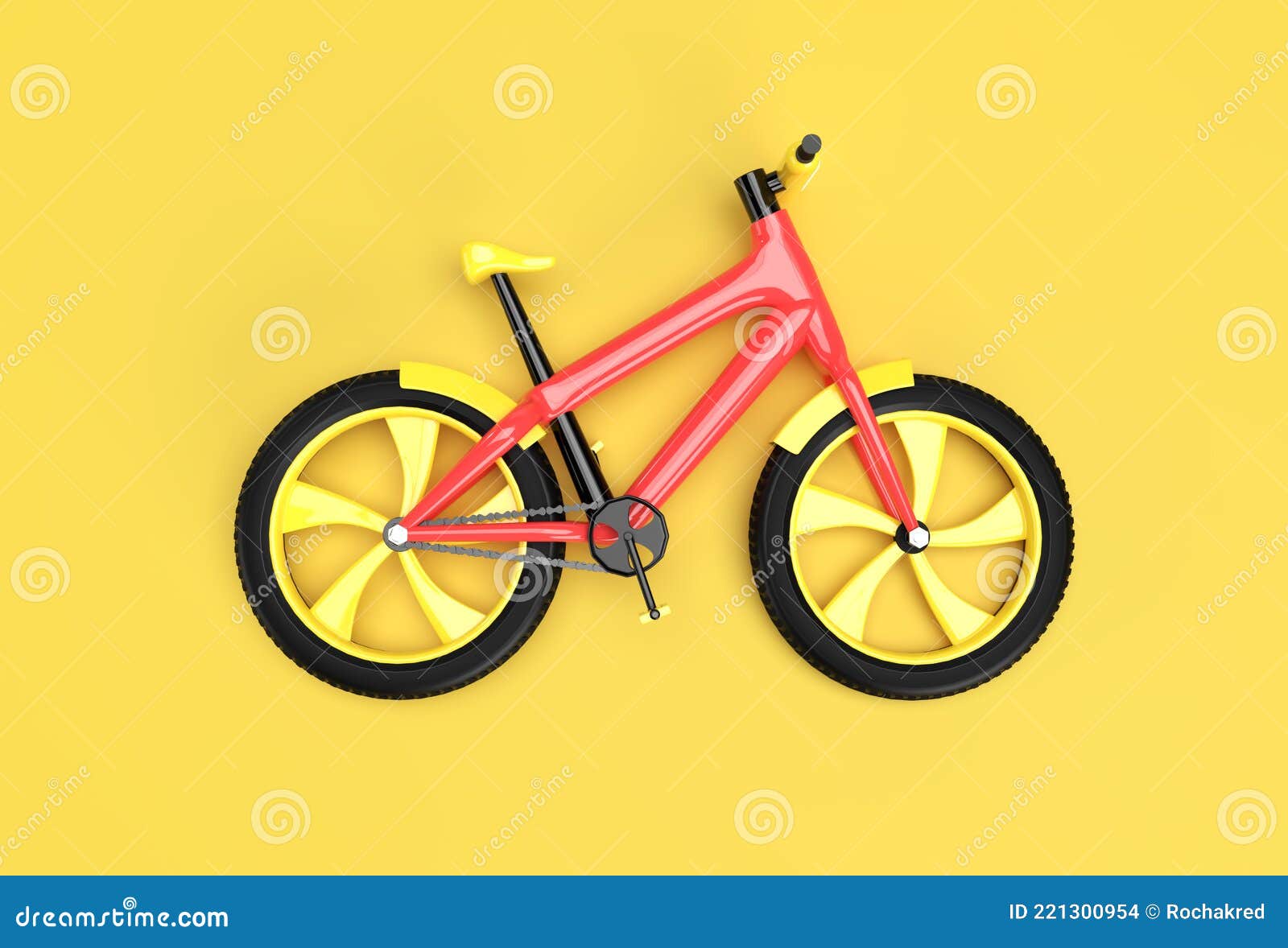 3D Render Concept of Modern Cycling 3D Art Design Illustration Stock ...