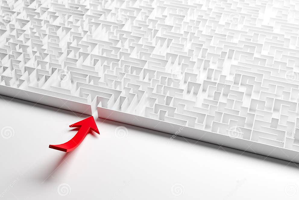 Concept - Starting To Handle a Complex Problem Stock Illustration ...