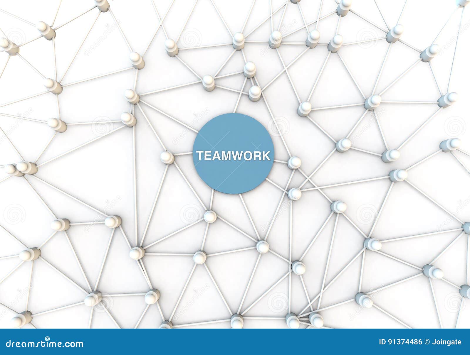 3d Render of a Concept for Teamwork Stock Illustration - Illustration ...