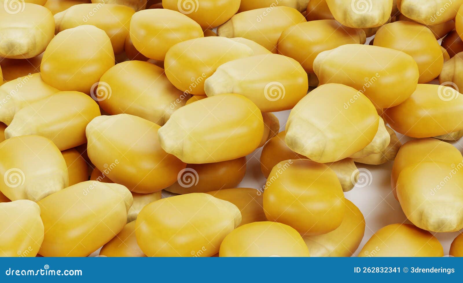 Corn Seeds Vector Cartoon Flat Illustration Isolated On White ...