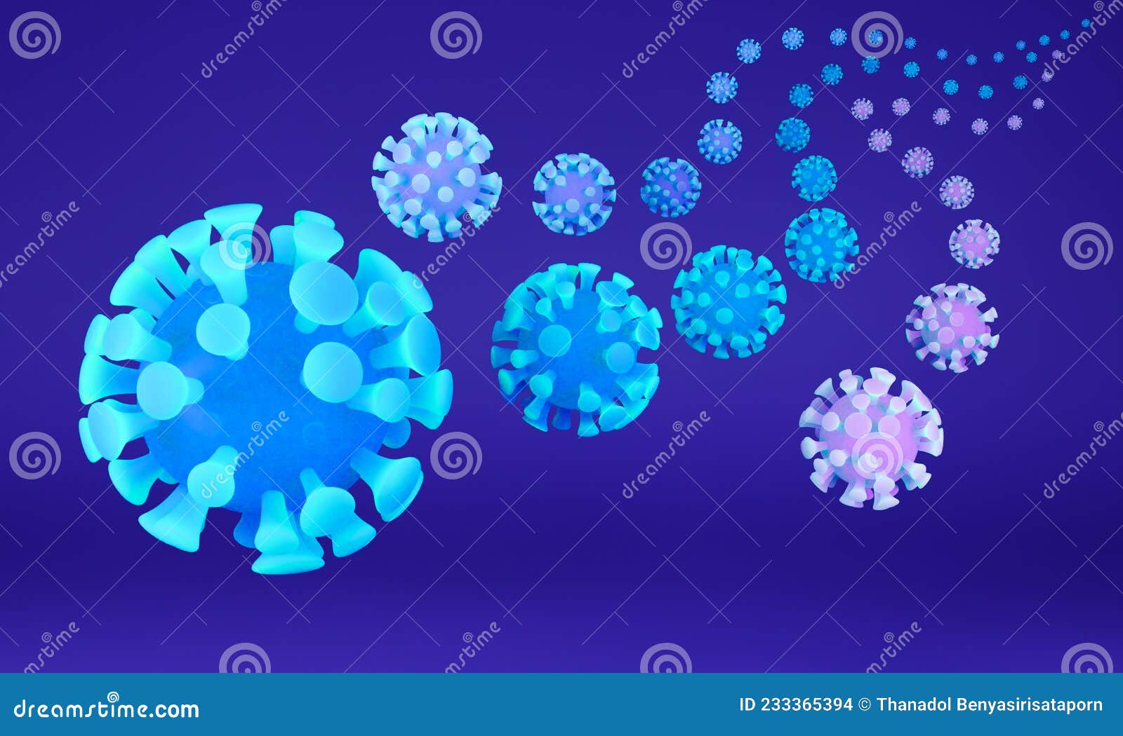 3d Render Corona Virus Army Attack World Stock Illustration ...