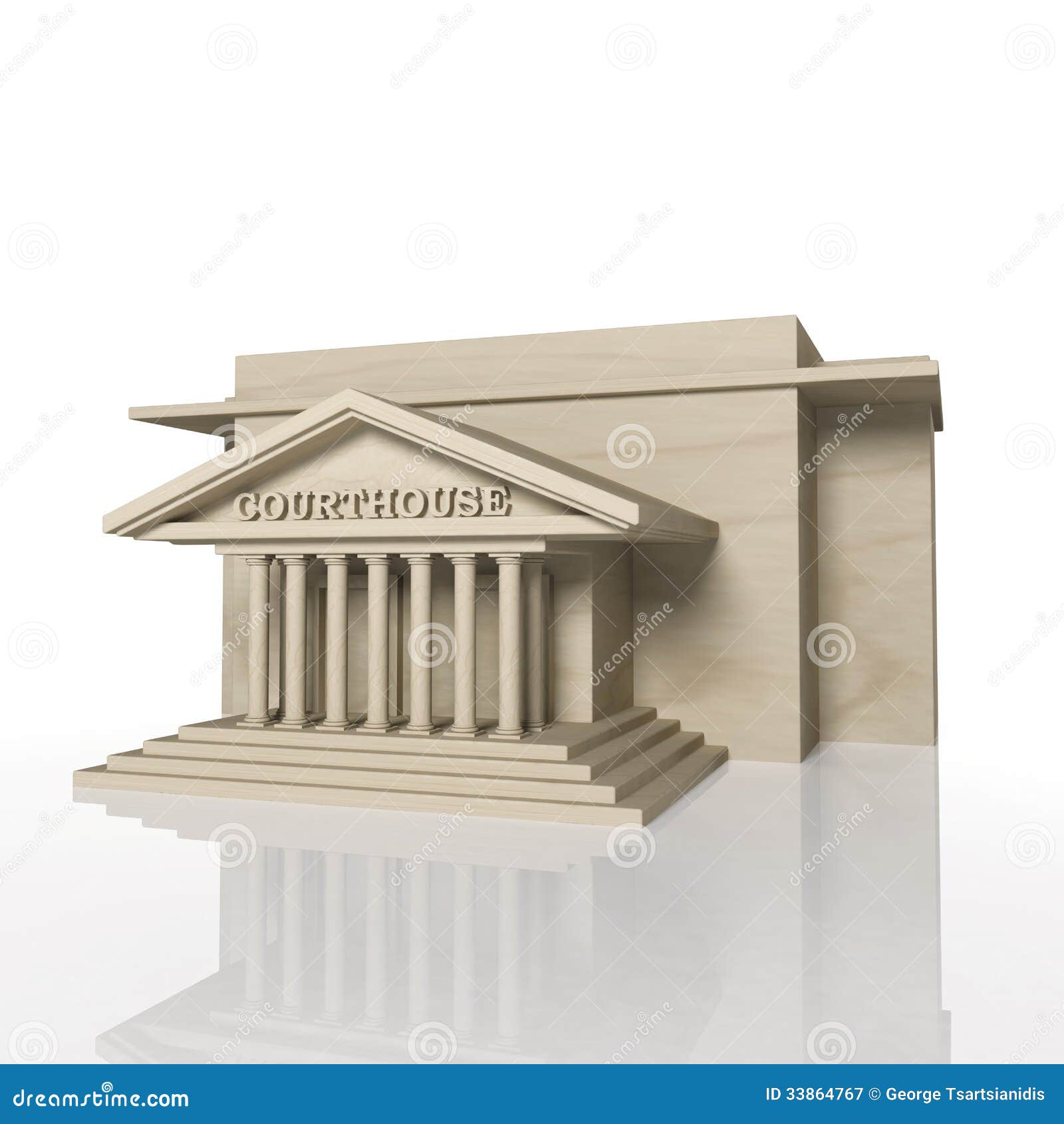 Courthouse Building Icon Vector Illustration | CartoonDealer.com #91508804