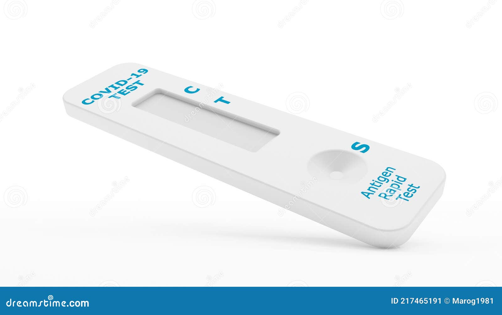 3d Render of a Covid 19 Antigen Rapid Test Stock Illustration ...