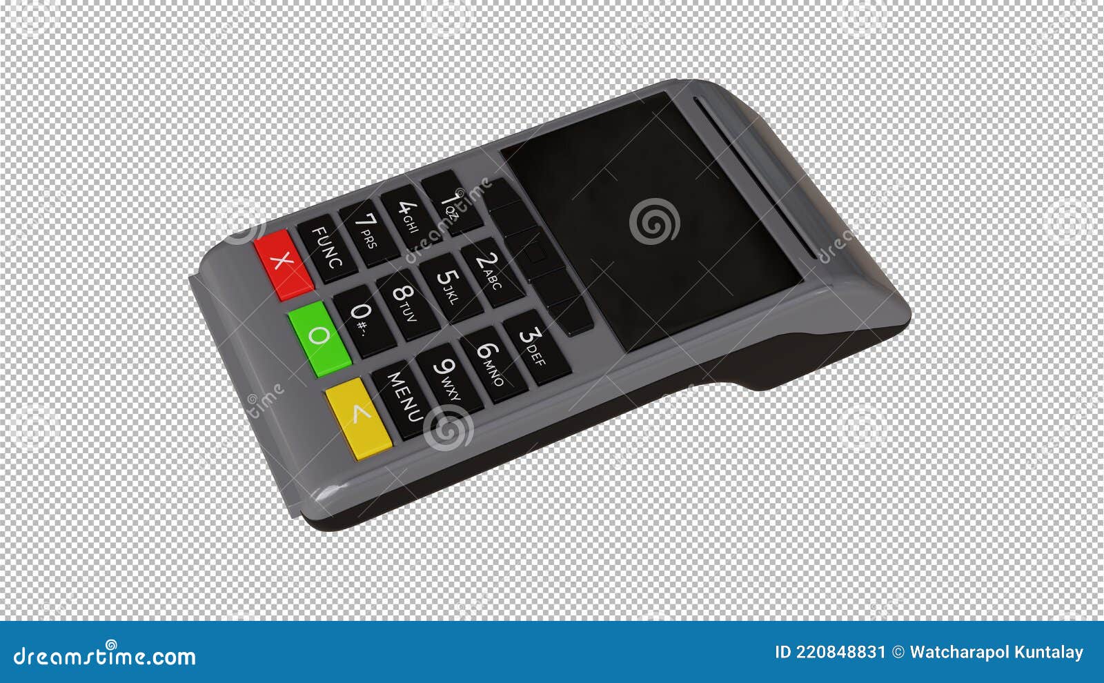 Credit Card Reader with Transparent Background Stock Illustration ...