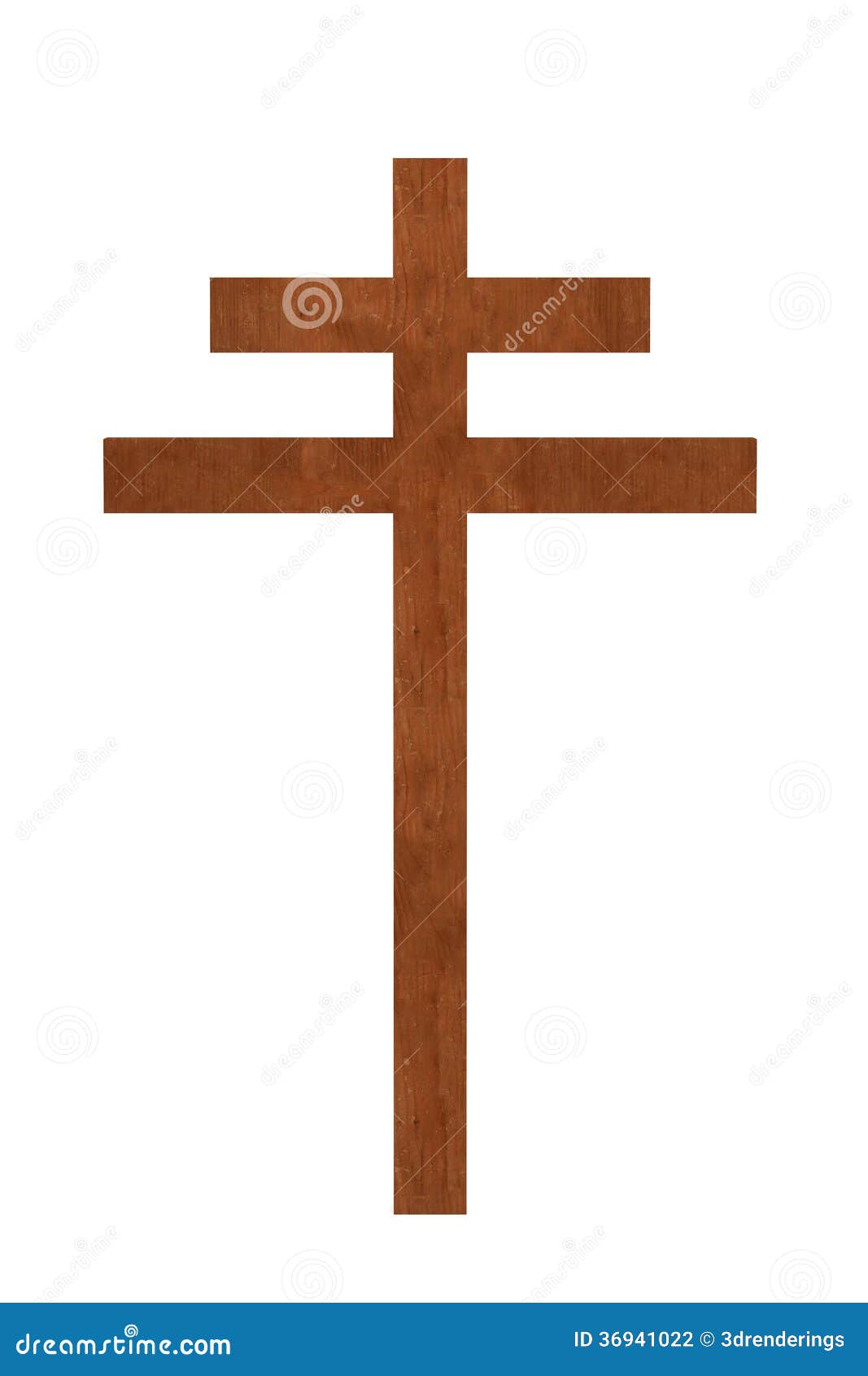 3d render of crucifix stock illustration. Illustration of christian ...