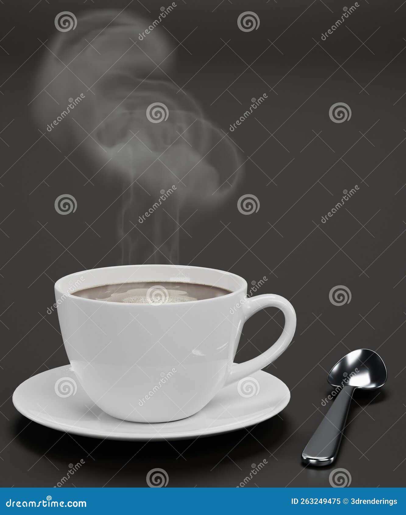 3D Render of Cup of Coffee stock illustration. Illustration of ...
