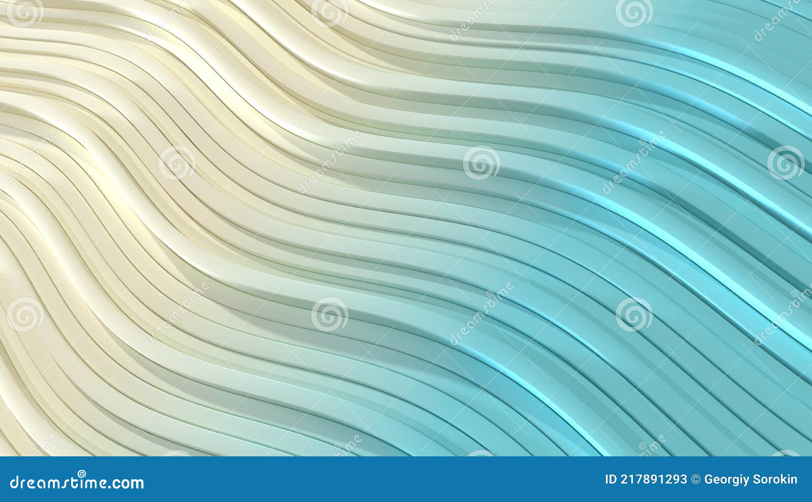 3d Render Smooth Gradient Lines Stock Illustration - Illustration of ...