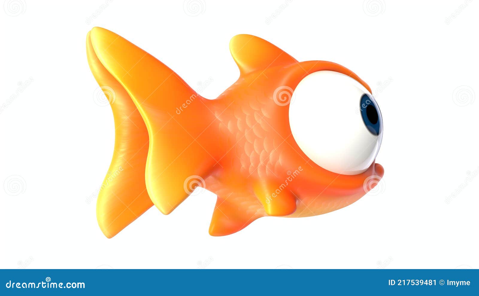 Angry Gold Fish Cartoon Expression Illustration Hawaiian Background ...