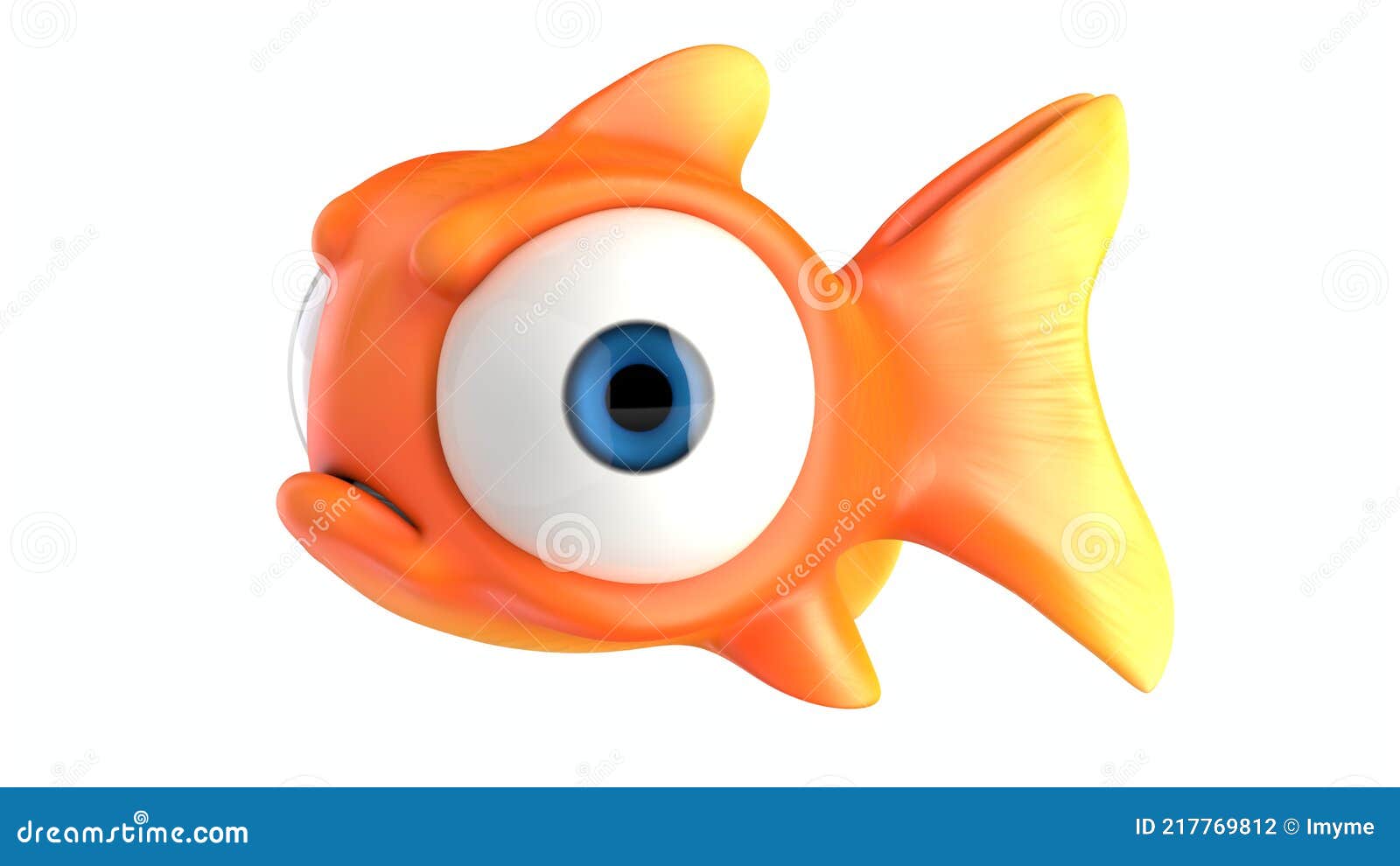 Angry Gold Fish Cartoon Expression Illustration Hawaiian Background ...