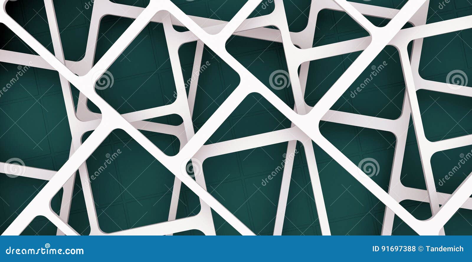 3d Render, 3d Illustration, Abstract Construction Background, Grid ...