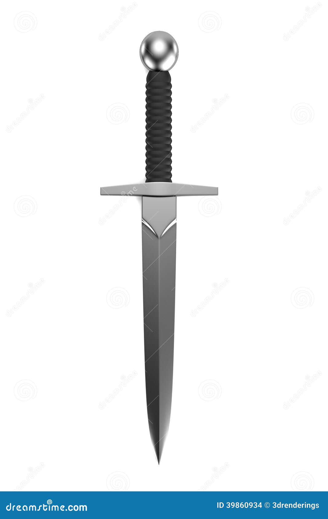 3d render of dagger stock illustration. Illustration of model - 39860934