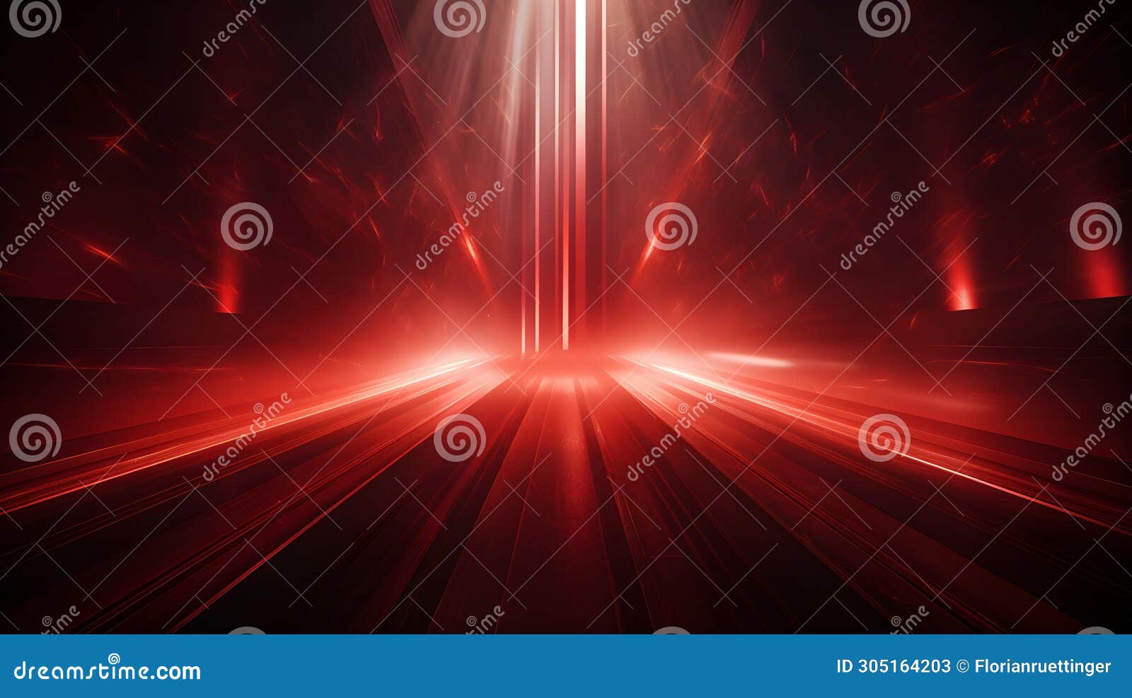 3D Render of Dark Red Light Rays. Abstract Background Stock ...