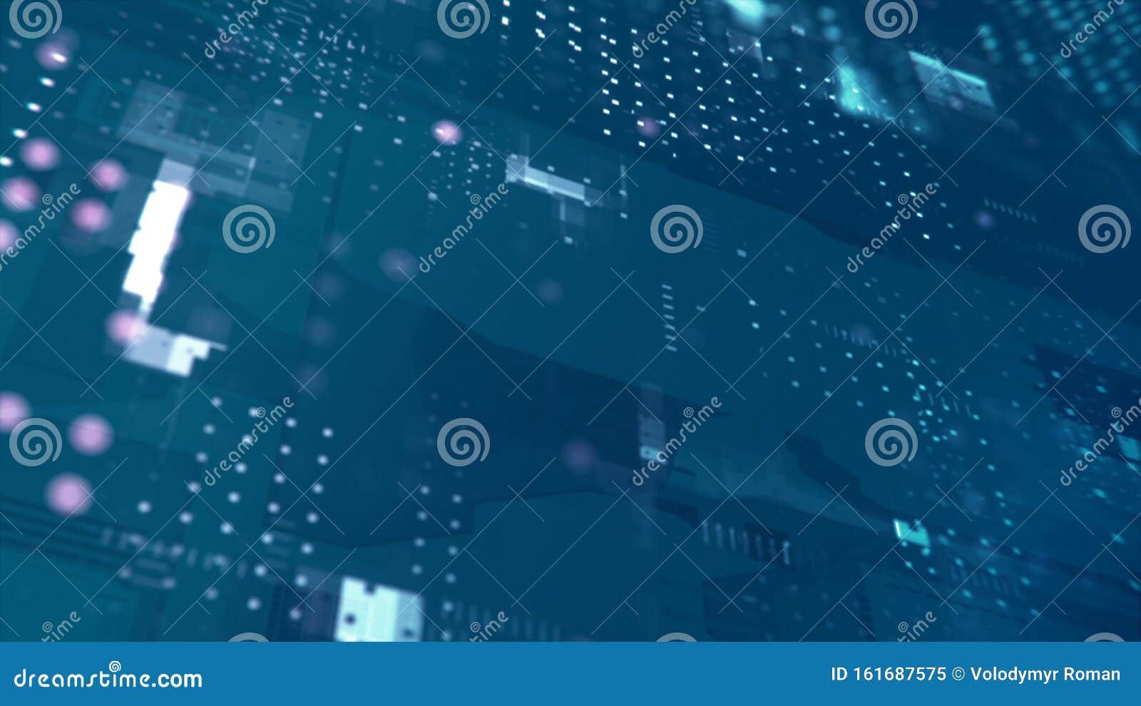 3d Render. Data Technology Abstract Futuristic Illustration . Low Poly ...