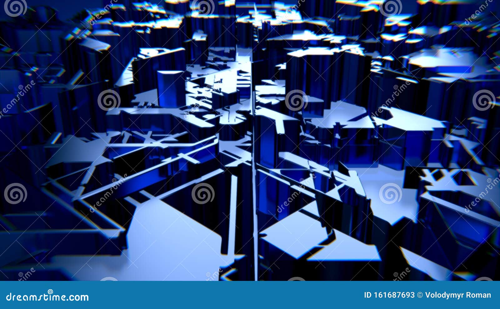 3d Render. Data Technology Abstract Futuristic Illustration . Low Poly ...