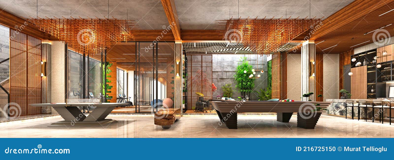 3d render de la casa club stock de ilustración. Ilustración de fondo ...