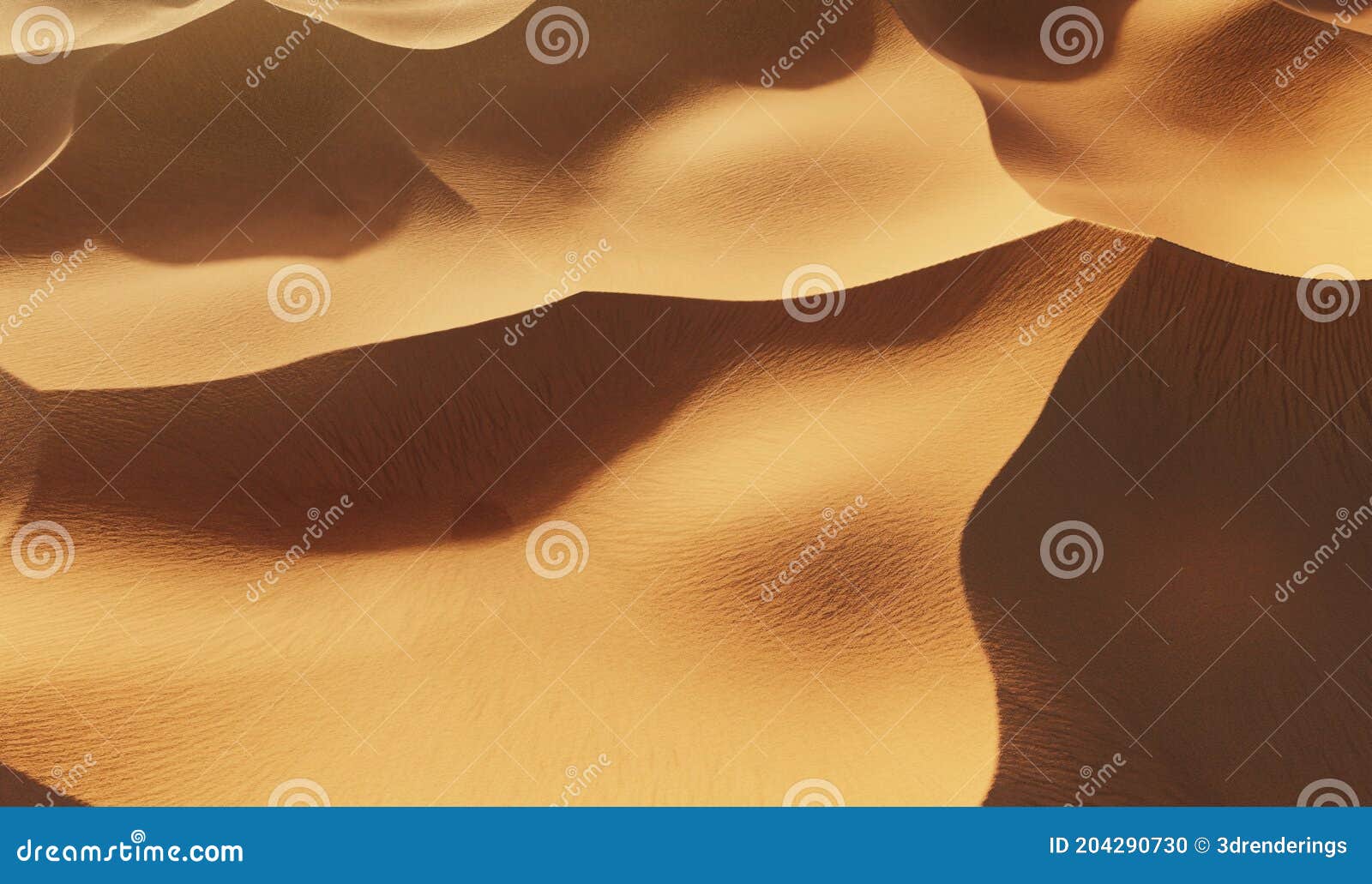 3D Render of Desert Dunes stock illustration. Illustration of dirt ...