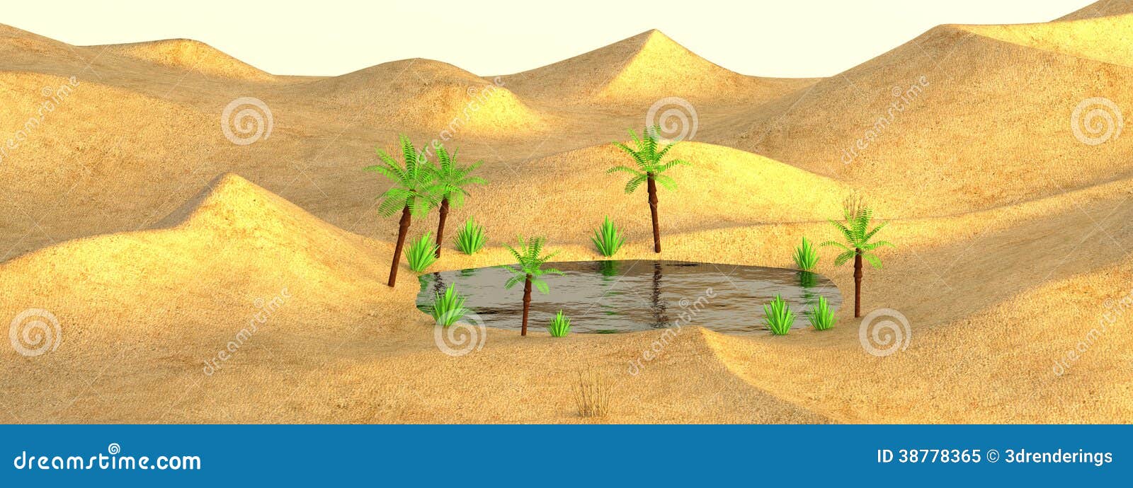 3d Render Of Desert Royalty-Free Stock Photography | CartoonDealer.com ...