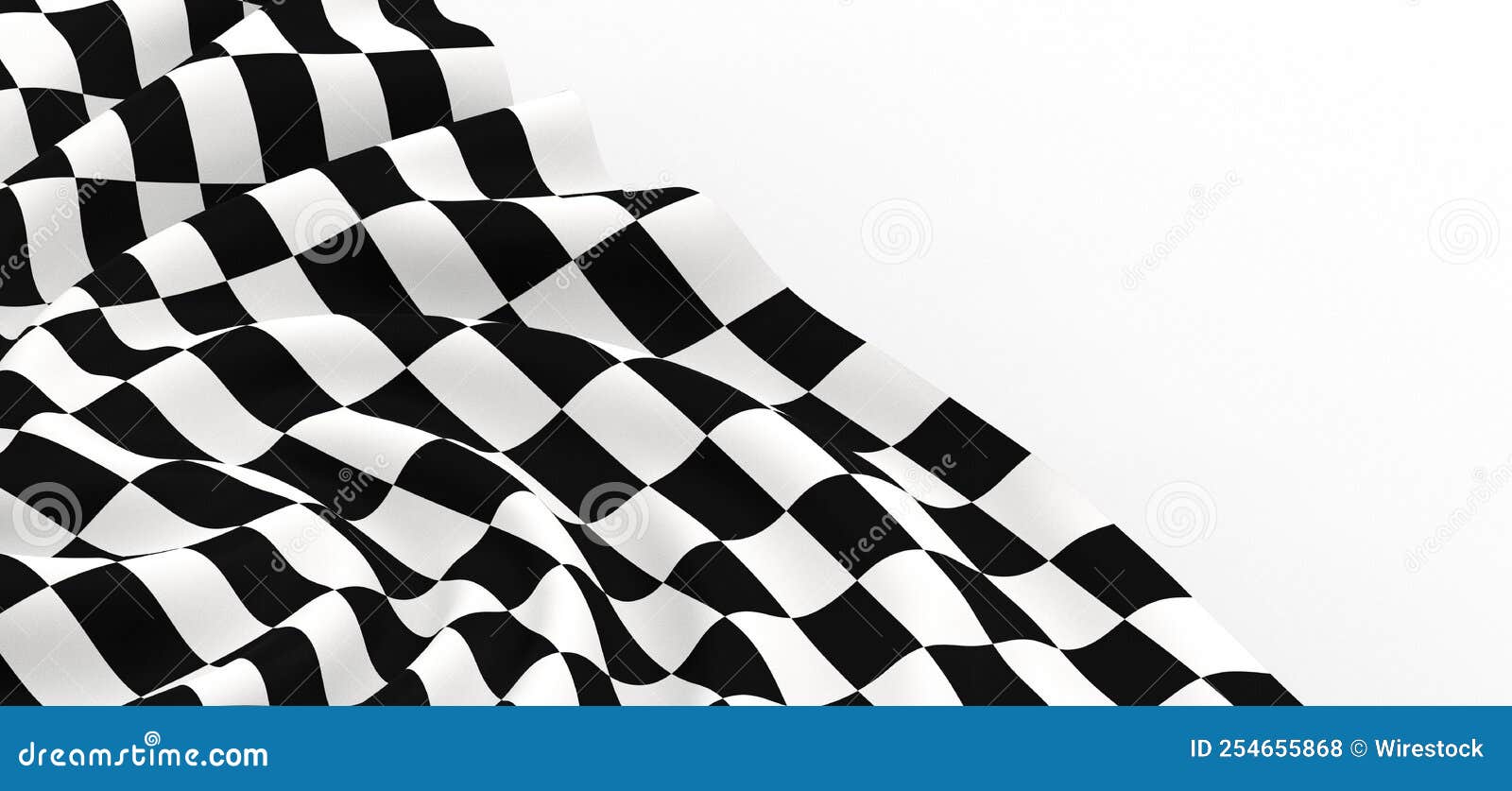 3d Render Design of the Finish Flag on White Background Stock ...