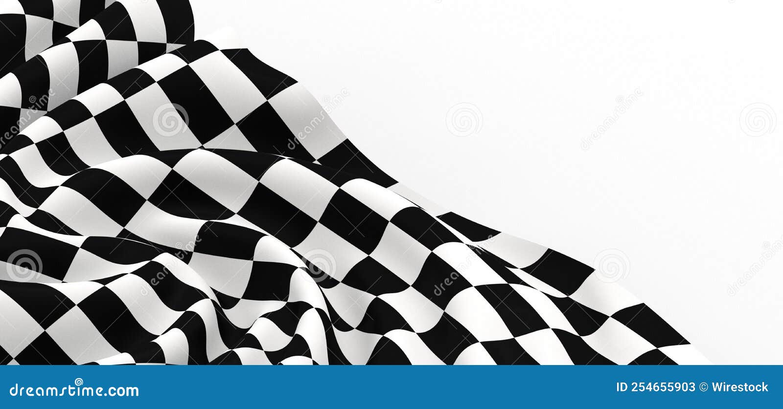 3d Render Design of the Finish Flag on White Background Stock ...