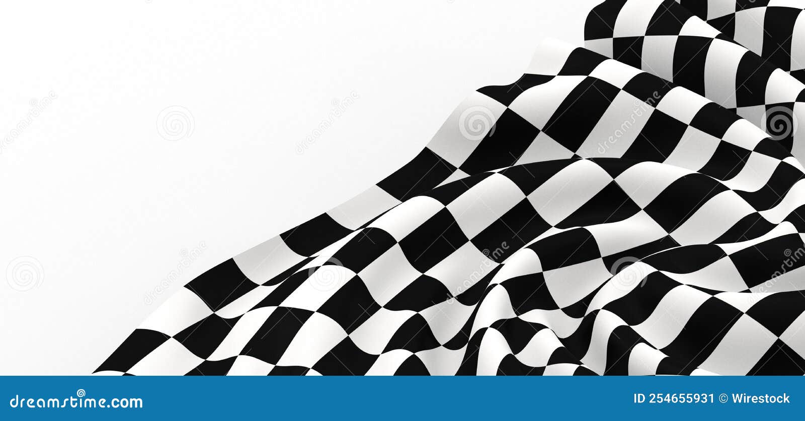 3d Render Design of the Finish Flag on White Background Stock ...