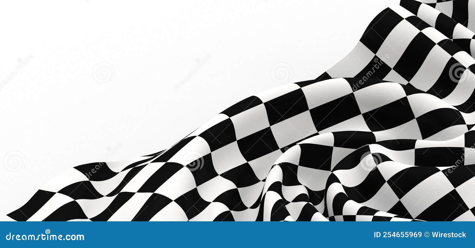 3d Render Design of the Finish Flag on White Background Stock ...