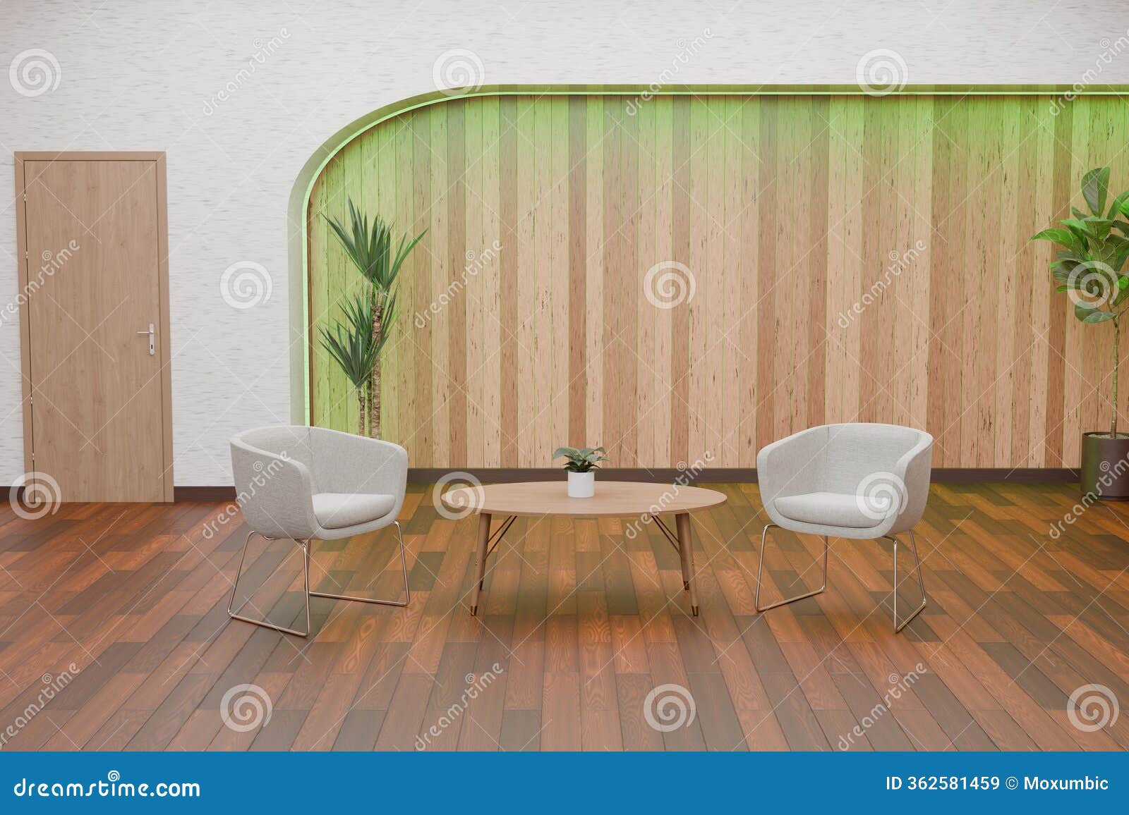 3d Render Design Meeting Interview Room with Table and Chair Stock ...