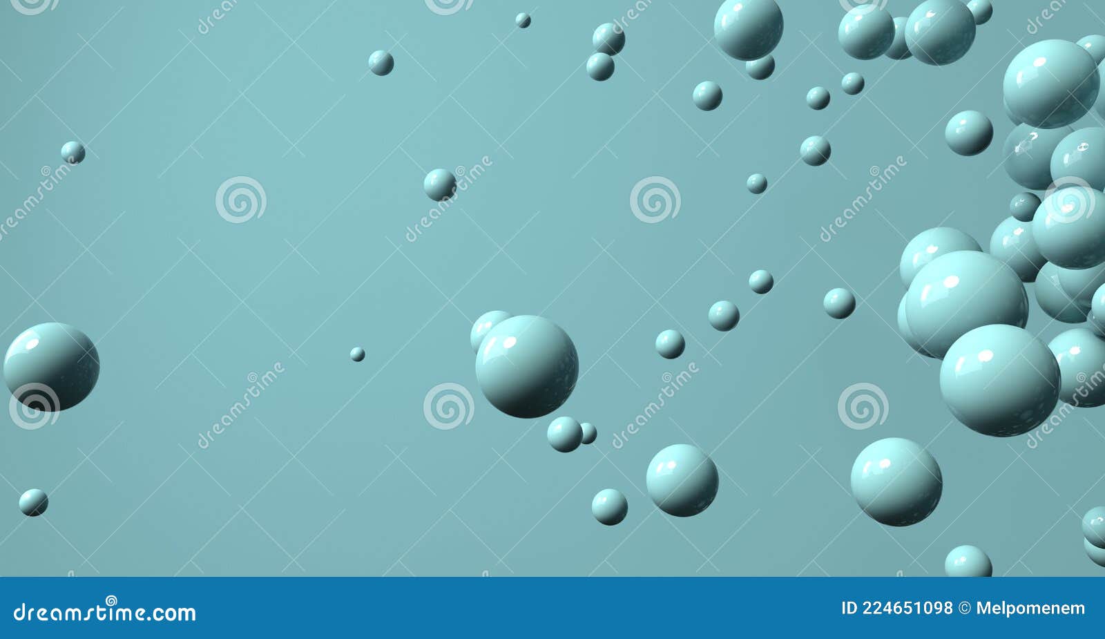 3D Render of Different Size of Spheres Stock Illustration ...
