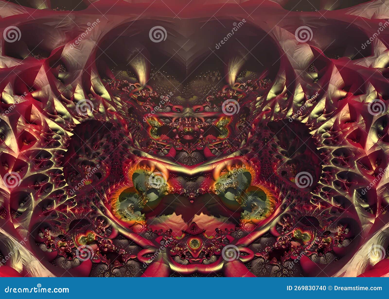 3D Render of Digitally Created Virtual Fiction Fantasy Artwork Stock ...