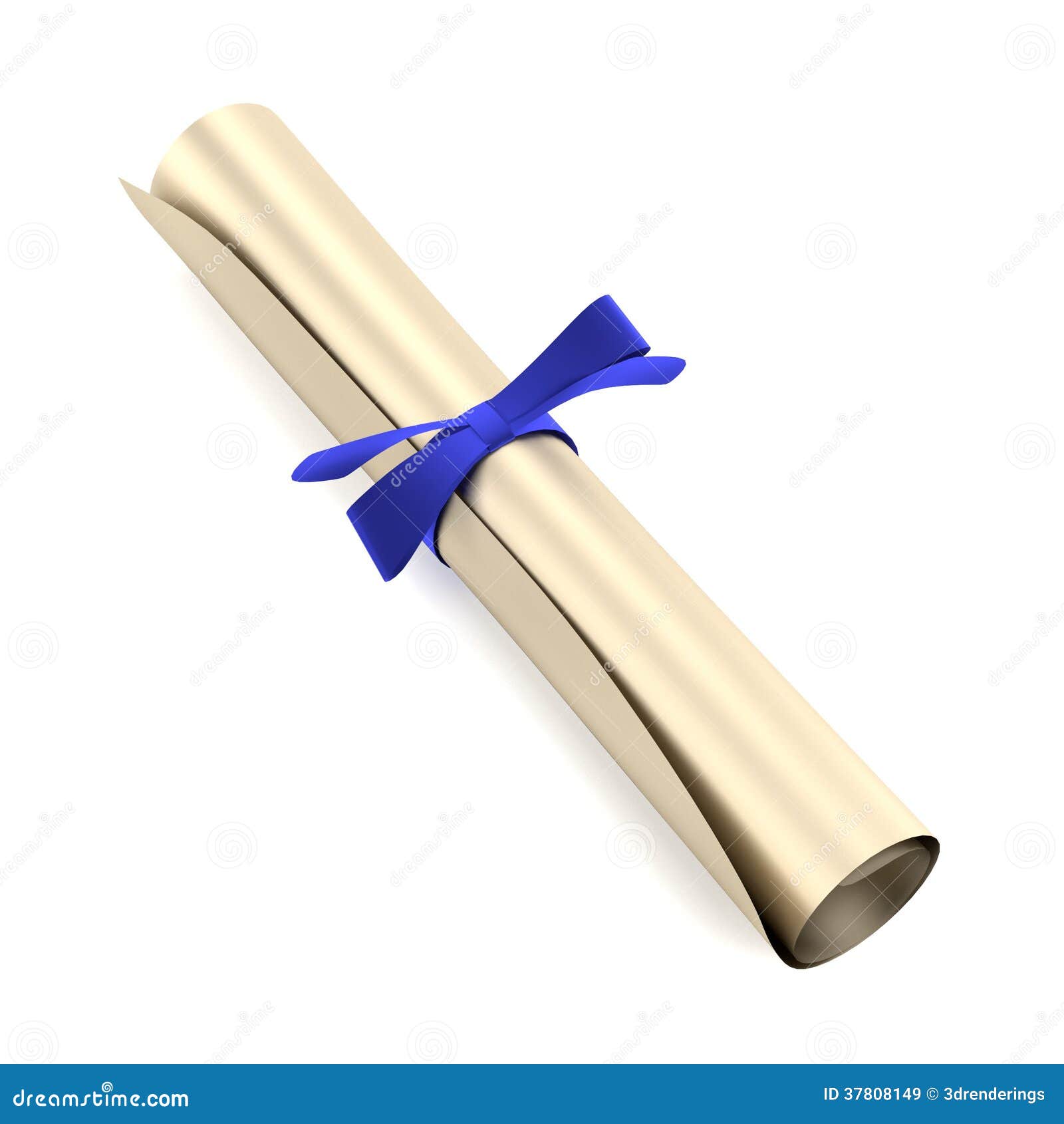 3d render of diploma stock illustration. Illustration of education ...