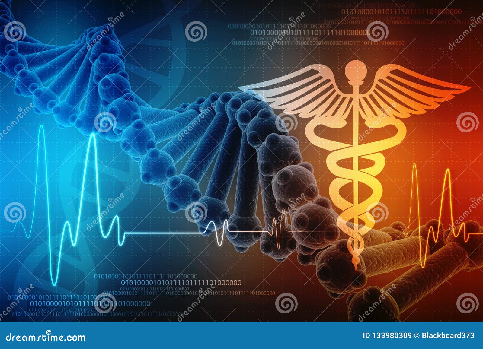 Concept Of Biochemistry With DNA Structure In Medical Technology ...