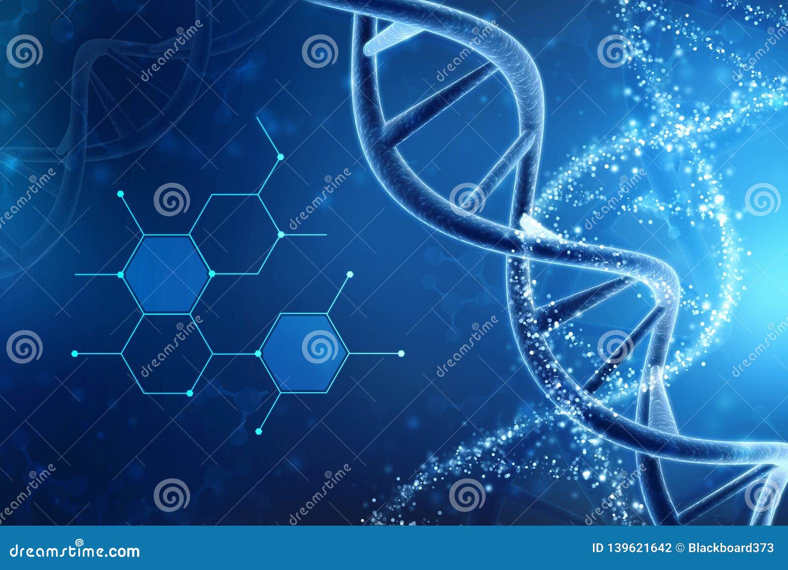Dna Structure 3d Wallpaper