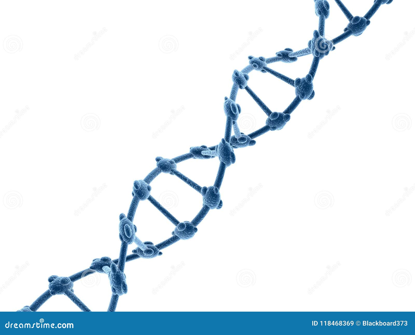 Concept Of Biochemistry With Dna Molecule Isolated In White Background ...