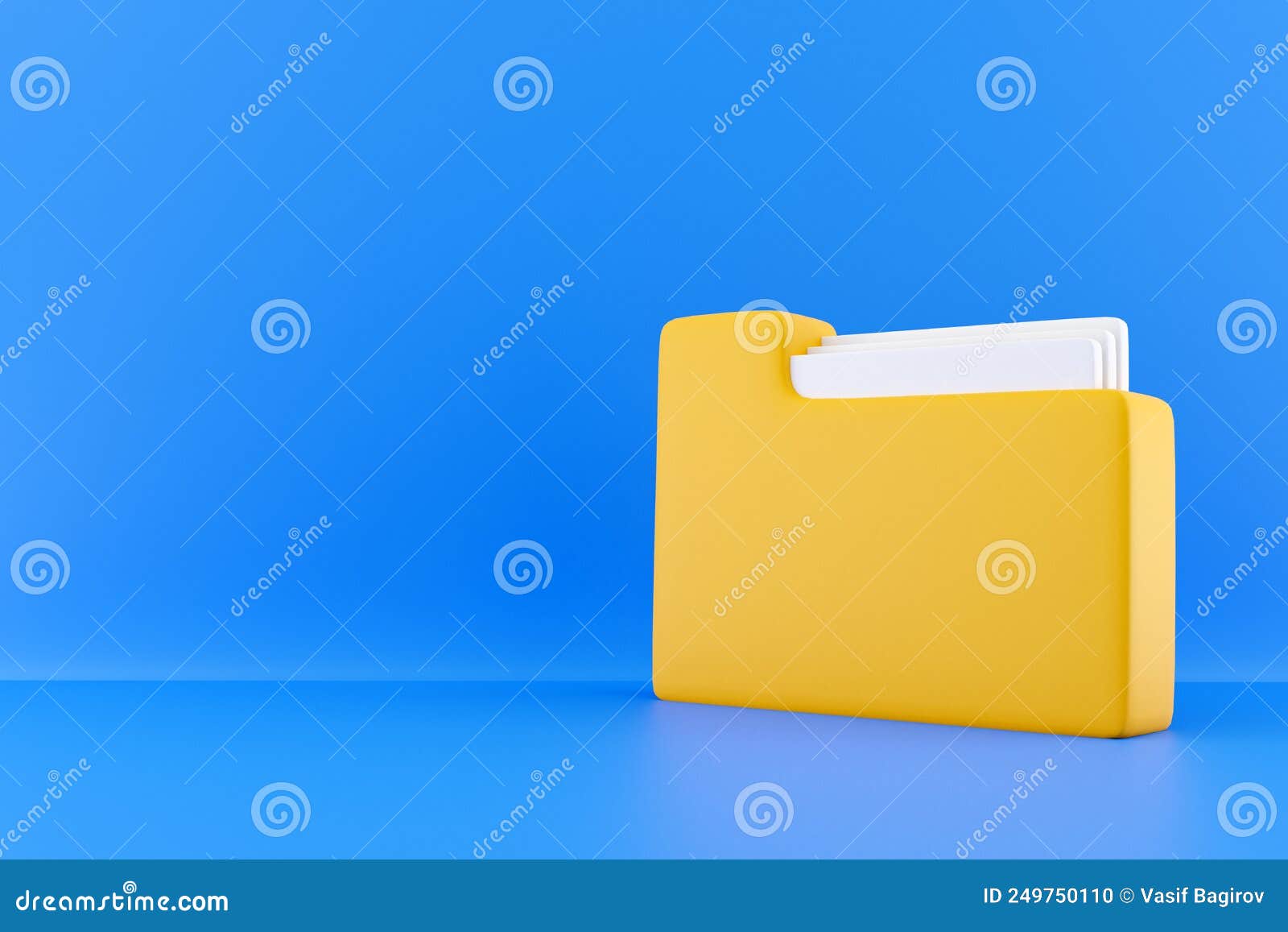 3d Render Document Folder. 3d Rendering Document Folder Stock ...