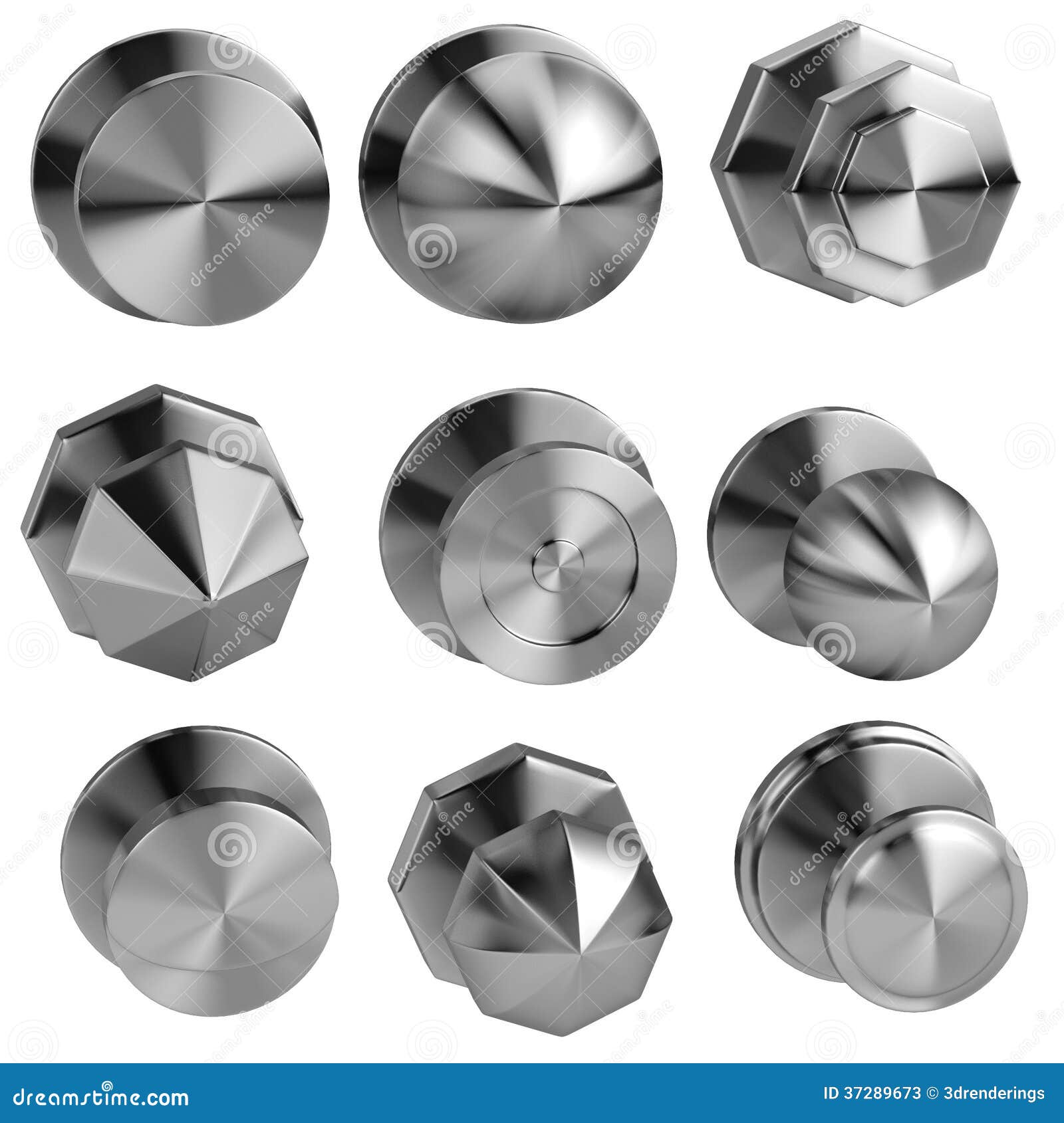 3d render of door knobs stock illustration. Illustration of open - 37289673