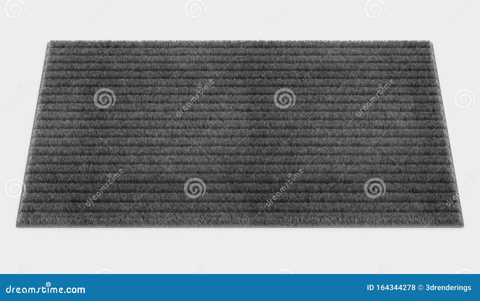 3d Render of Door Mat stock illustration. Illustration of welcome ...