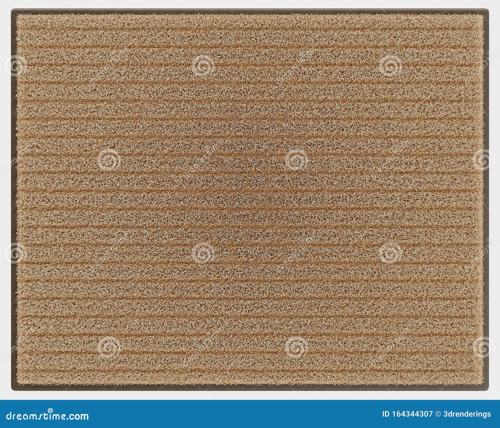 3d Render of Door Mat stock illustration. Illustration of realistic ...