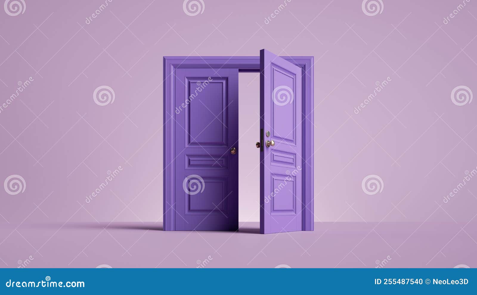 3D Render Of Double Door Stock Photography | CartoonDealer.com #262933742