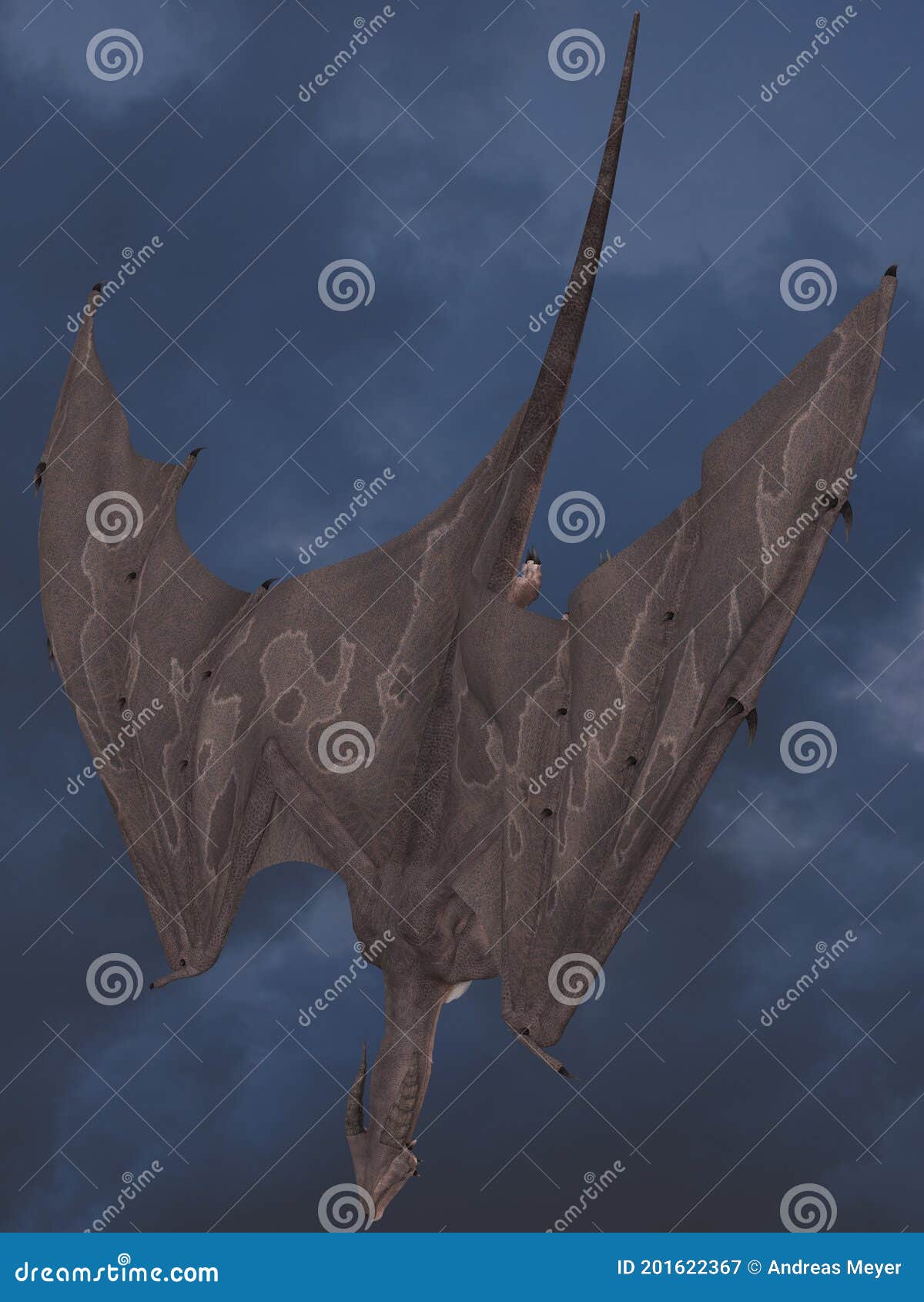 3D Render of a dragon stock illustration. Illustration of dragon ...