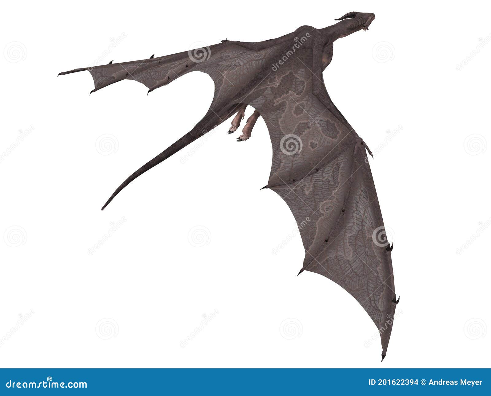 3D Render of a dragon stock illustration. Illustration of digital ...