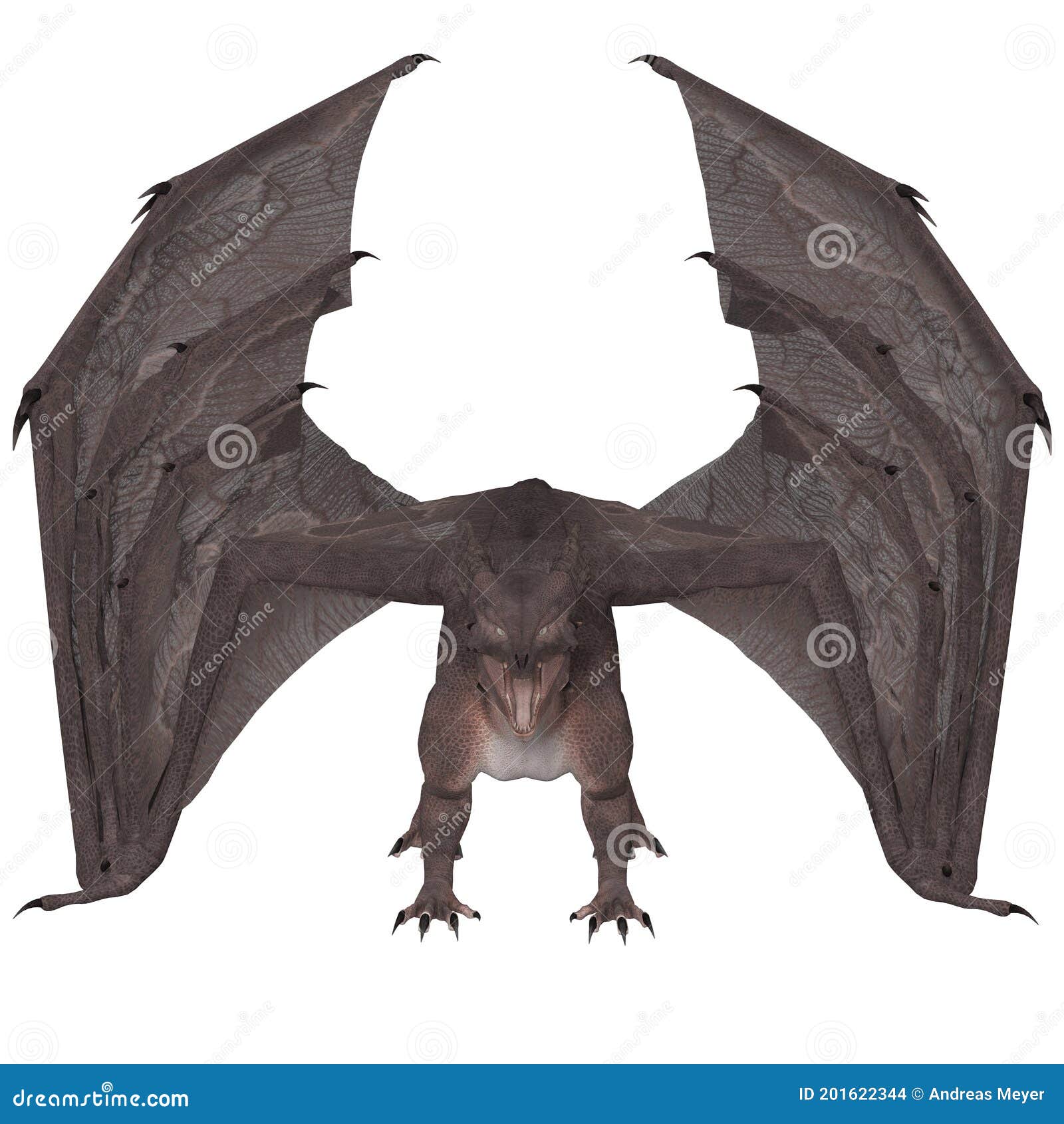 3D Render of a dragon stock illustration. Illustration of rendering ...