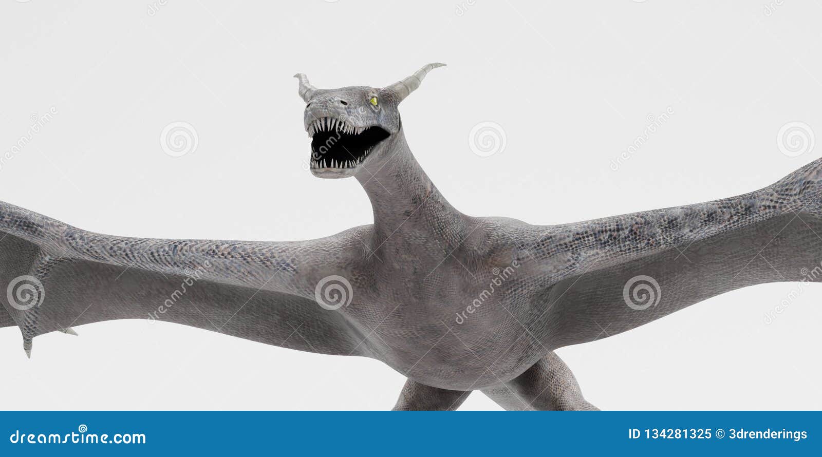 3D Render of Dragon stock illustration. Illustration of mystical ...